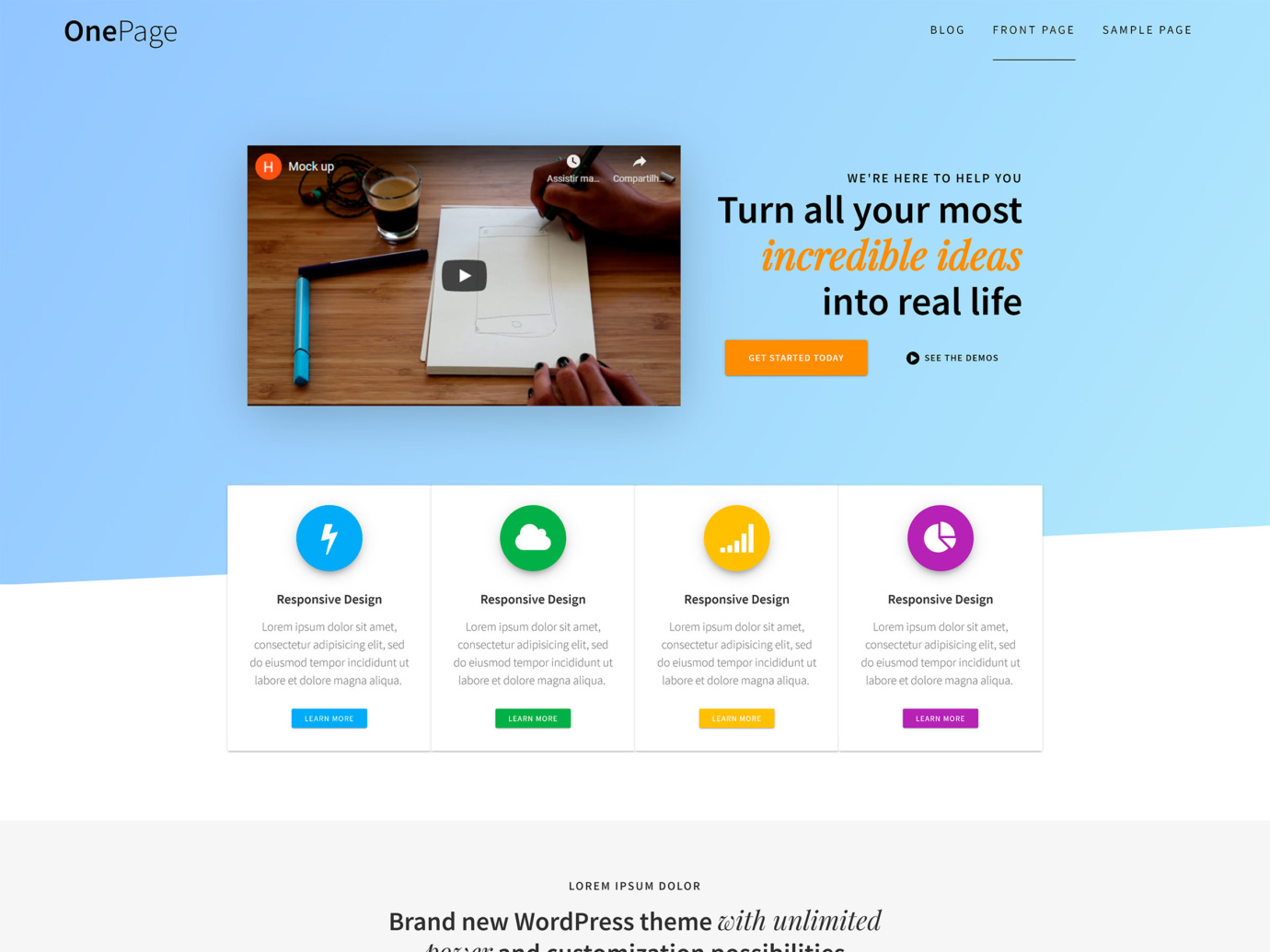 Os 20 melhores temas One Page para WordPress - WPTotal
