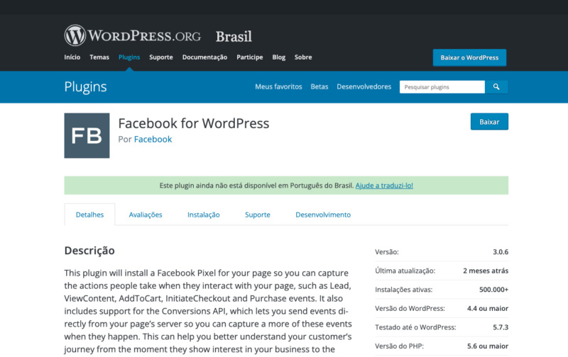 Como instalar pixel do Facebook no WordPress - WPTotal
