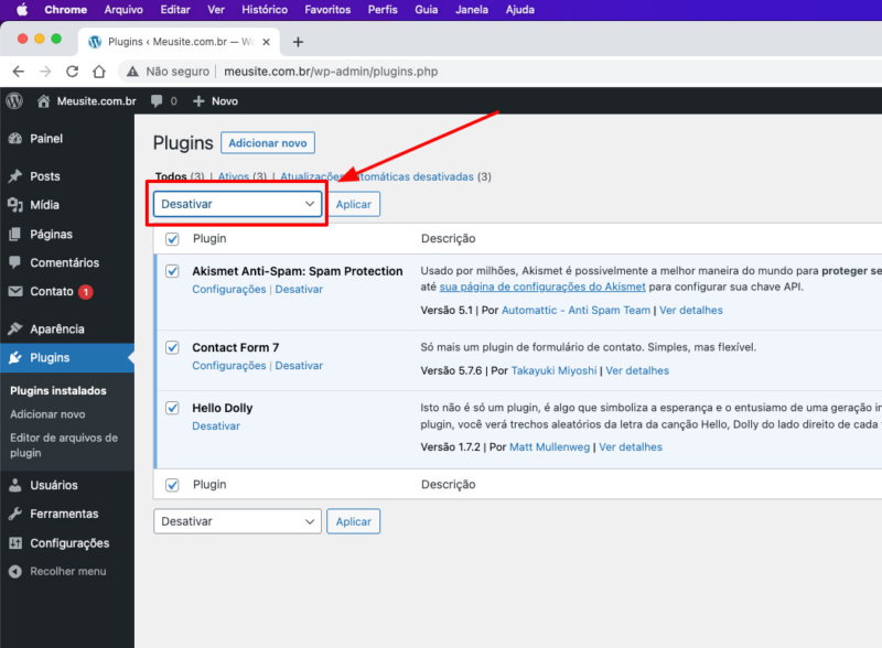 Como desativar plugins do WordPress (até mesmo offline)